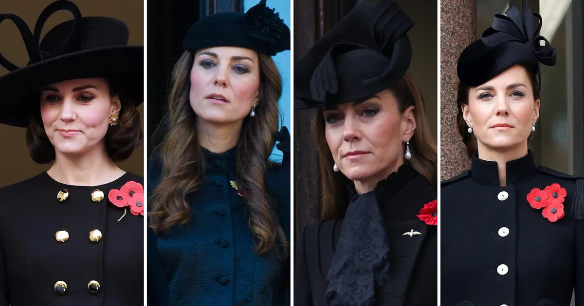 Alle outfits van Catherine tijdens Remembrance Sunday - Blauw Bloed