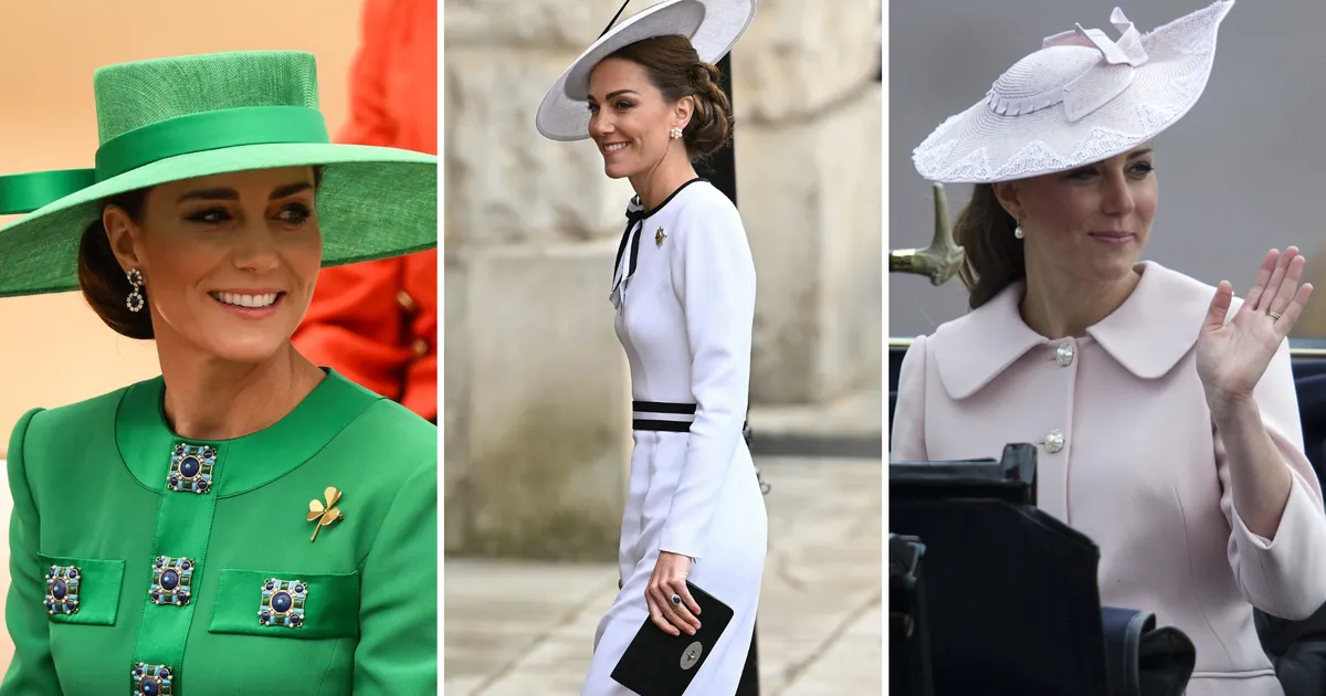 Trooping the Colour: alle outfits van Catherine op een rij - Blauw Bloed