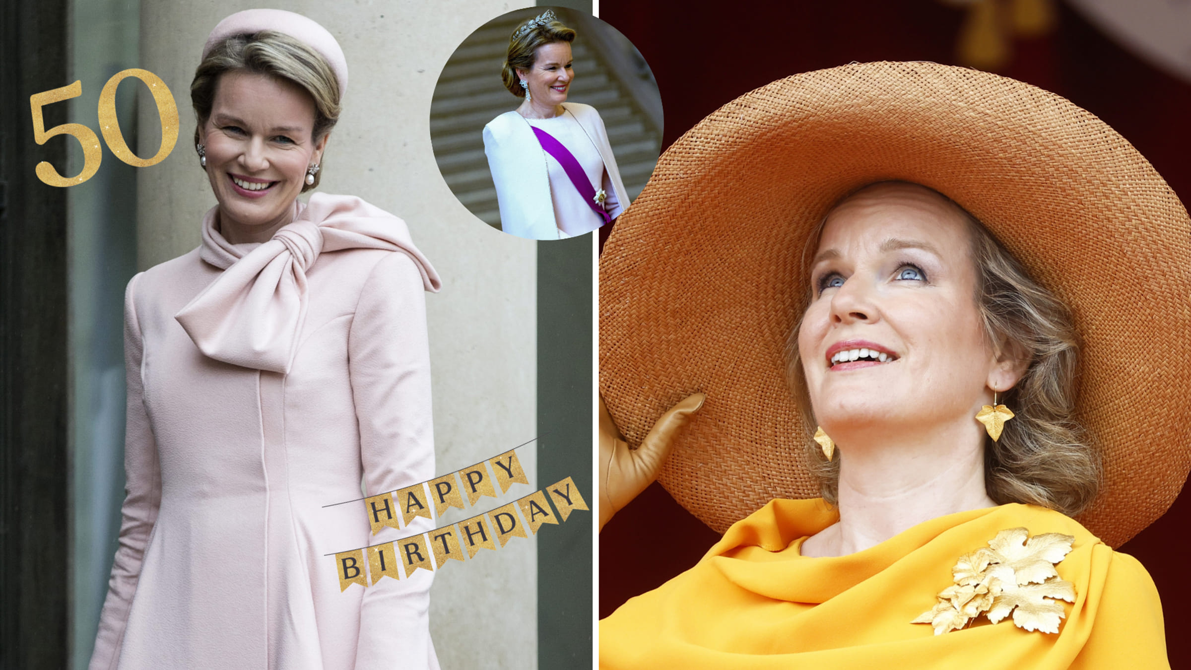 Foto's: Er is een jarig! Belgische koningin Mathilde 50 jaar - Blauw Bloed